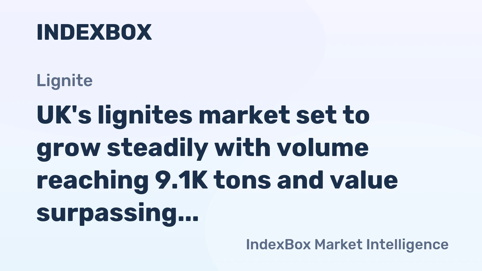 UK's lignites market set to grow steadily with volume reaching 9.1K tons and value surpassing $4.8M by 2035