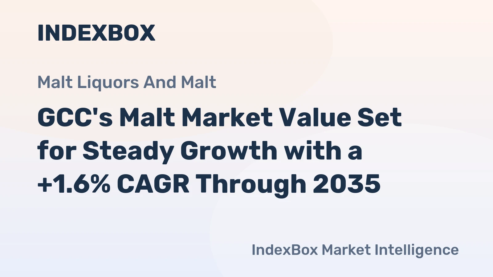 GCC's Malt Market Value Set for Steady Growth with a +1.6% CAGR Through 2035