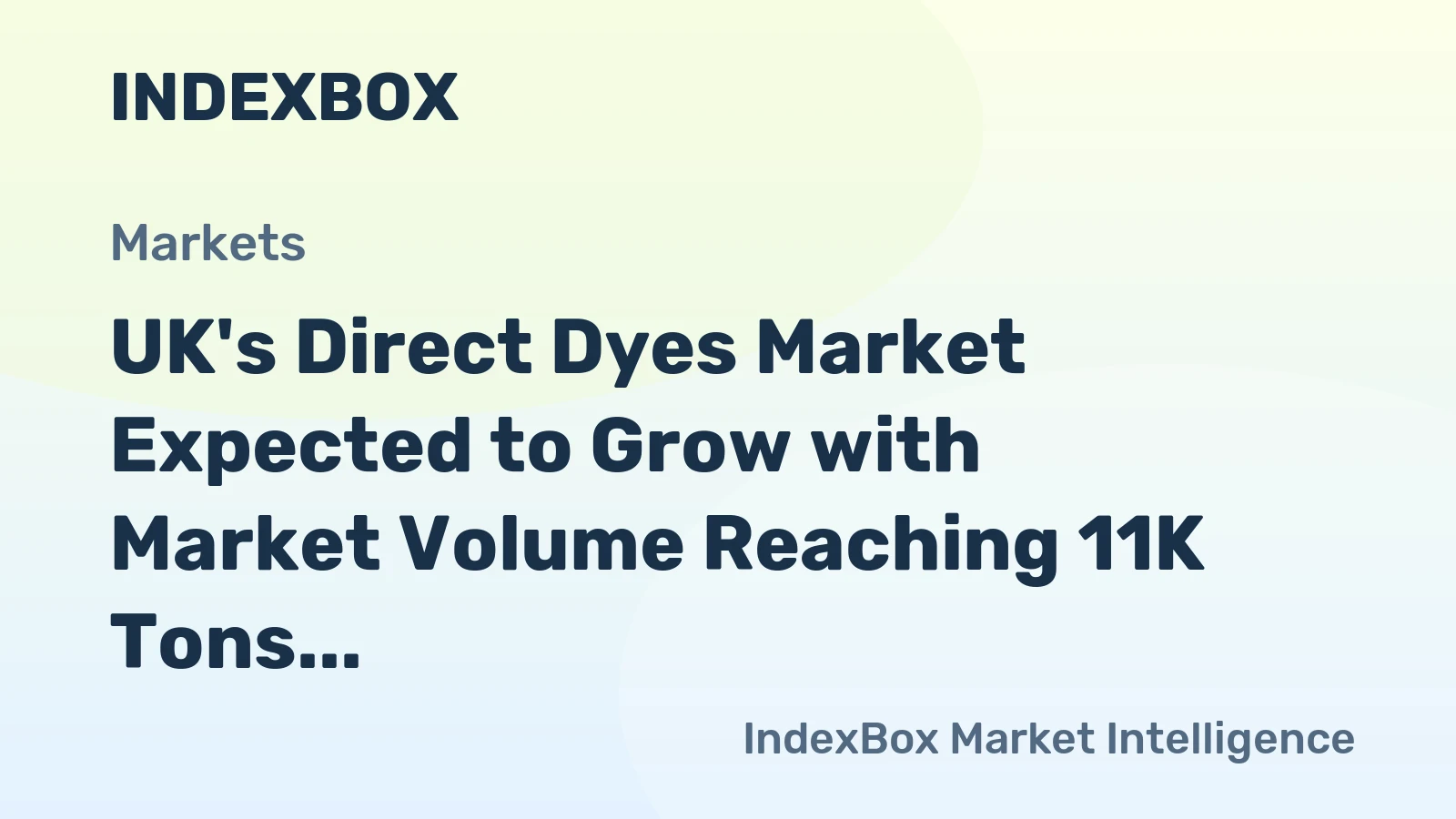 UK's Direct Dyes Market Expected to Grow with Market Volume Reaching 11K Tons and Market Value of $75M by 2035