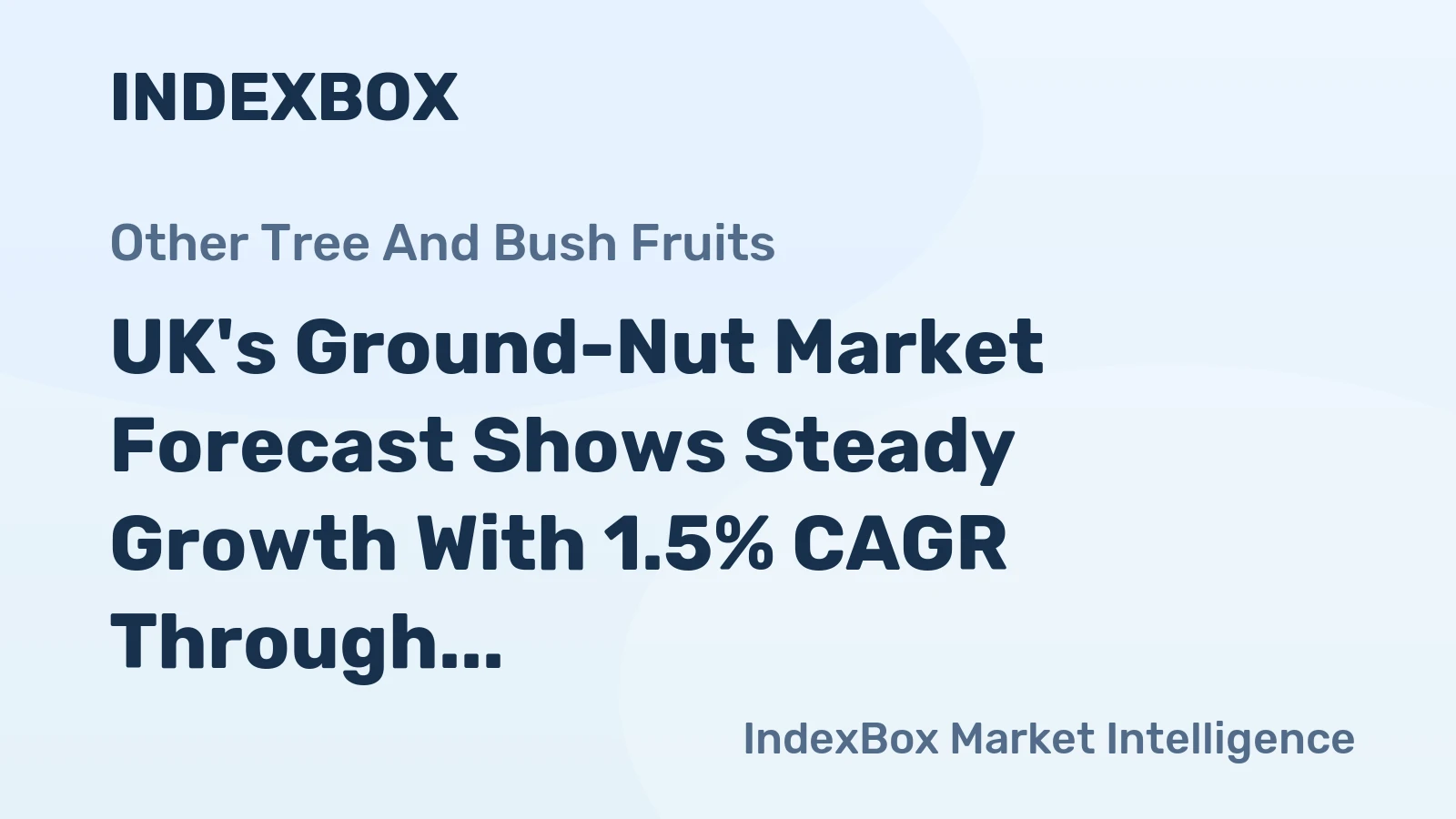 UK's Ground-Nut Market Forecast Shows Steady Growth With 1.5% CAGR Through 2035