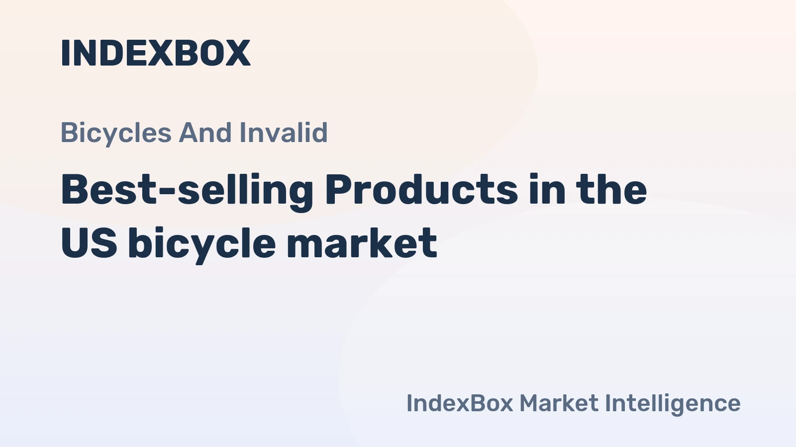Best-selling Products in the US bicycle market