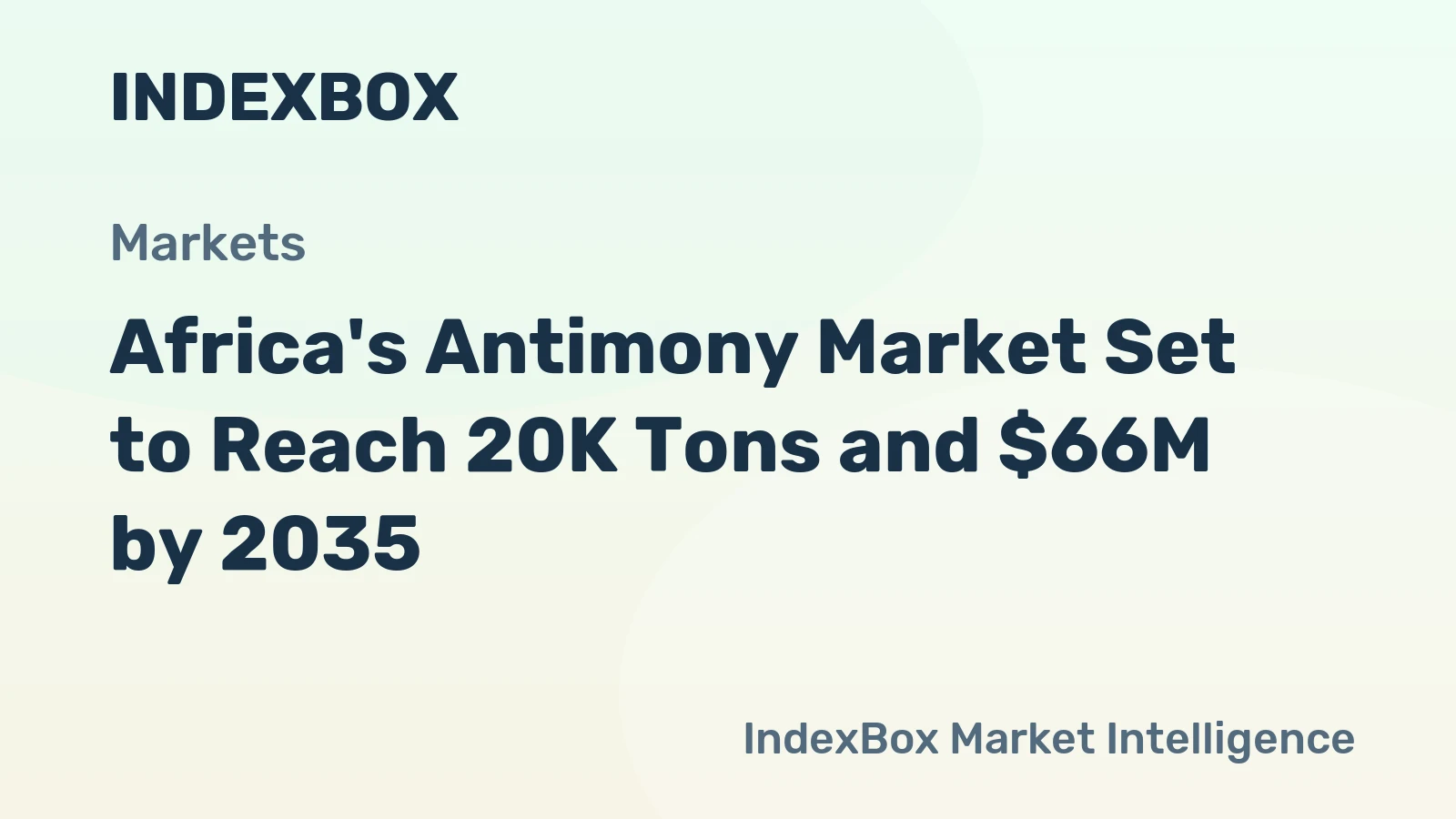 Africa's Antimony Market Set to Reach 20K Tons and $66M by 2035