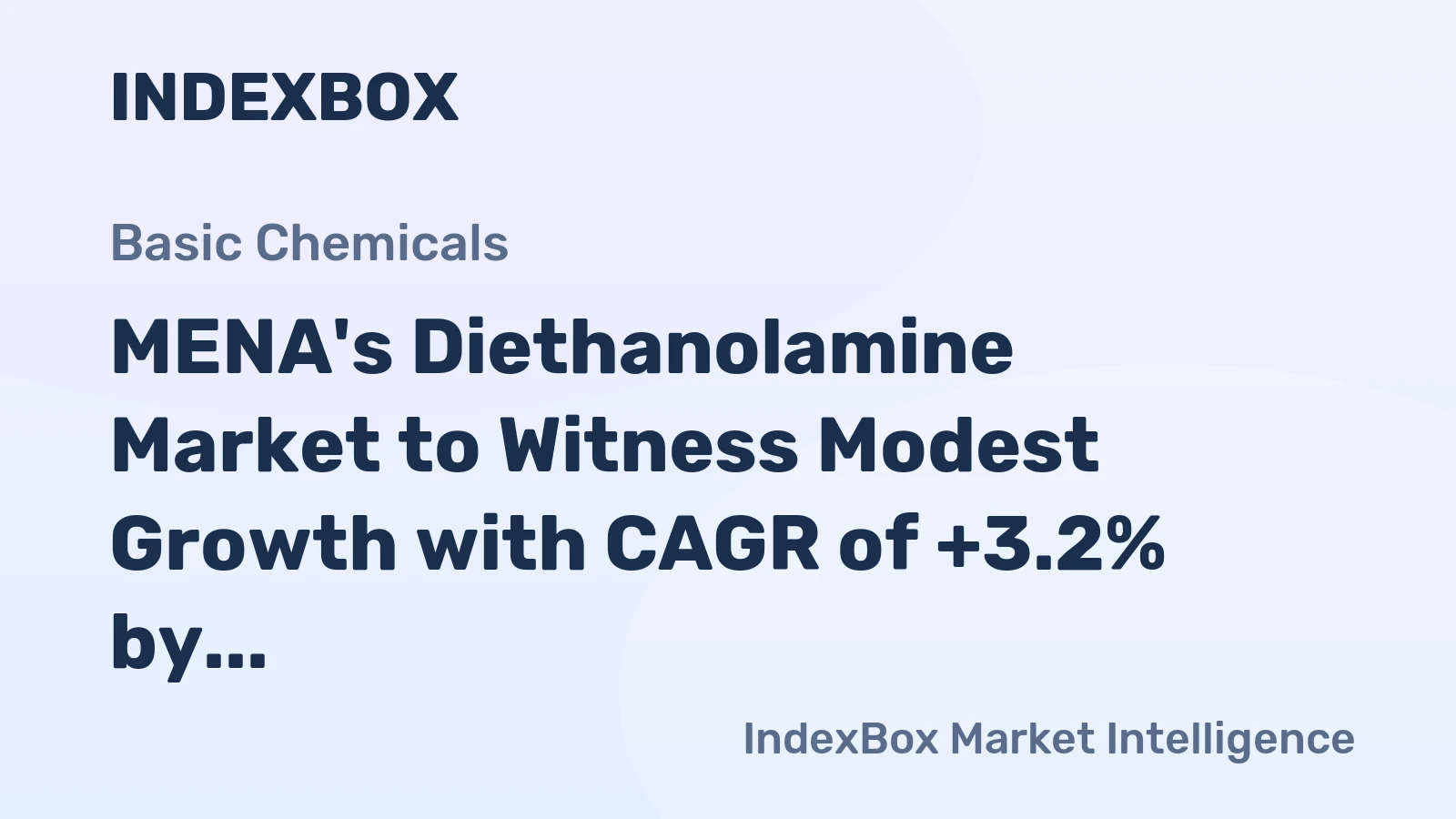 MENA's Diethanolamine Market to Witness Modest Growth with CAGR of +3.2% by 2035