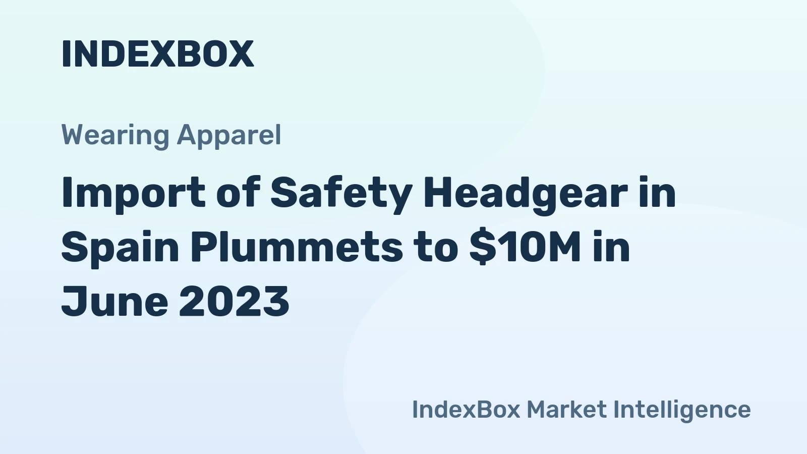Import of Safety Headgear in Spain Plummets to $10M in June 2023