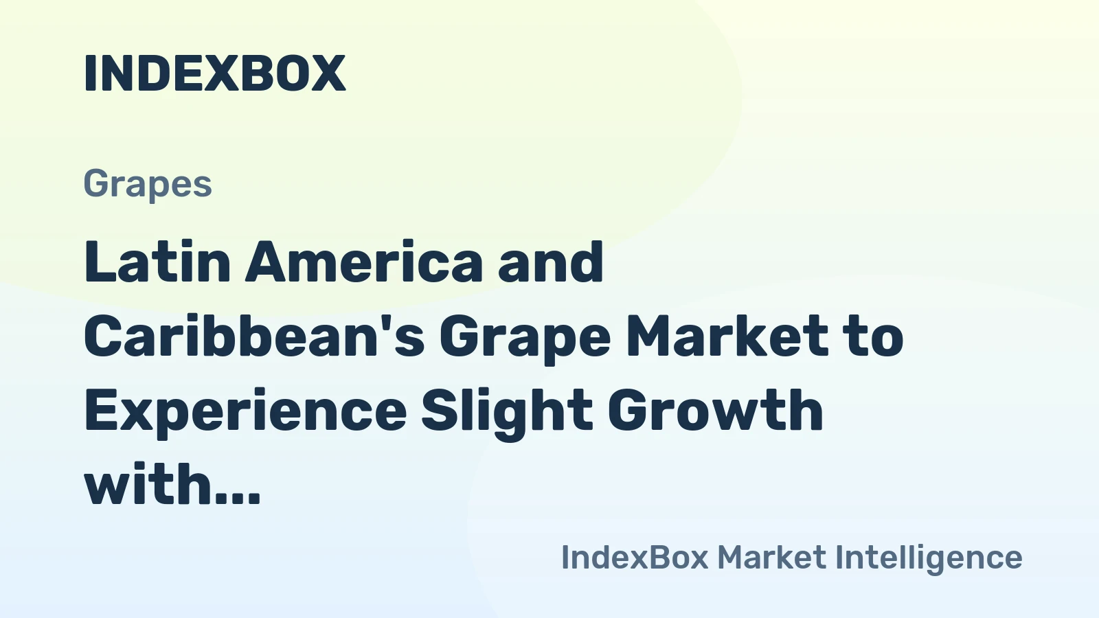 Latin America and Caribbean's Grape Market to Experience Slight Growth with +1.7% CAGR by 2035