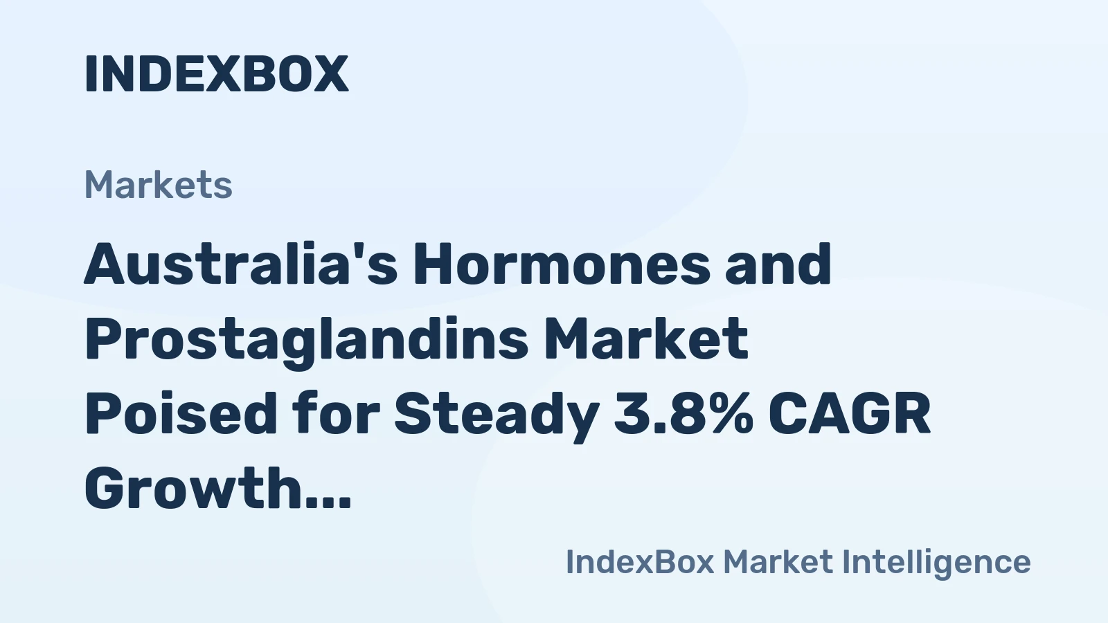 Australia's Hormones and Prostaglandins Market Poised for Steady 3.8% CAGR Growth Through 2035