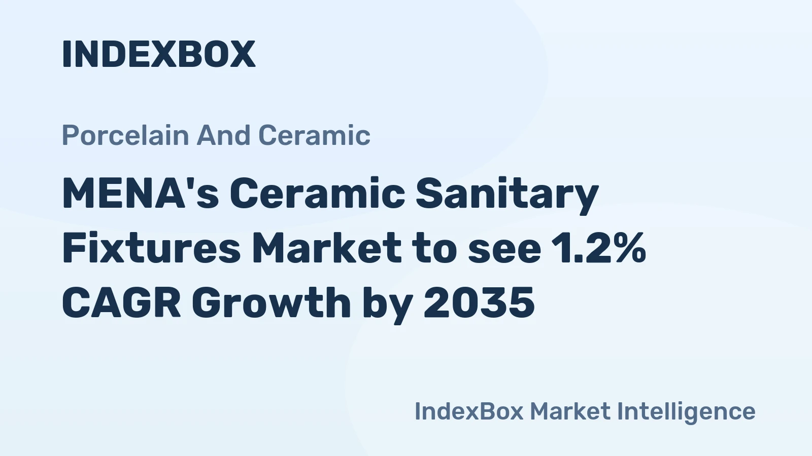 MENA's Ceramic Sanitary Fixtures Market to see 1.2% CAGR Growth by 2035
