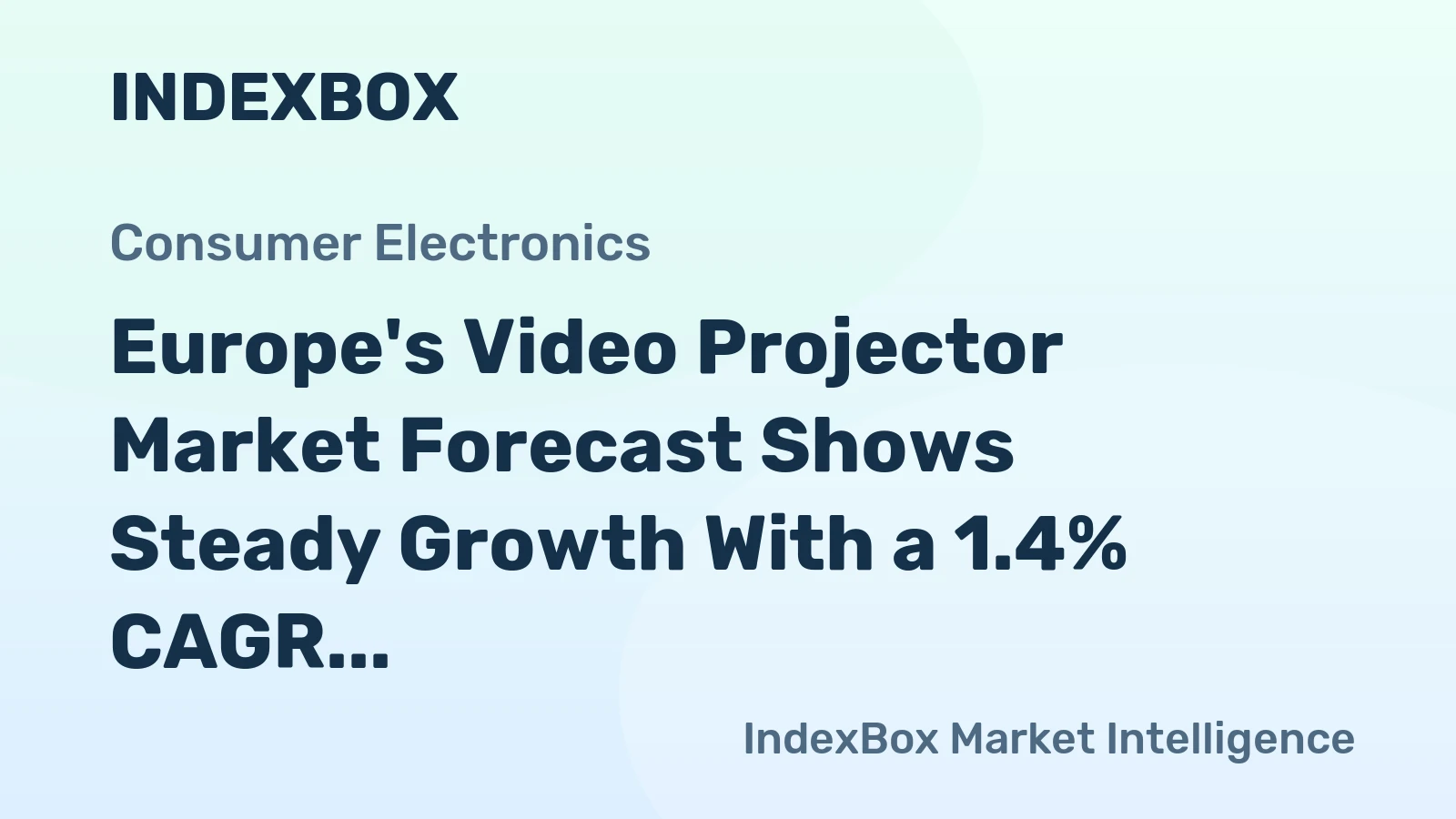 Europe's Video Projector Market Forecast Shows Steady Growth With a 1.4% CAGR Through 2035