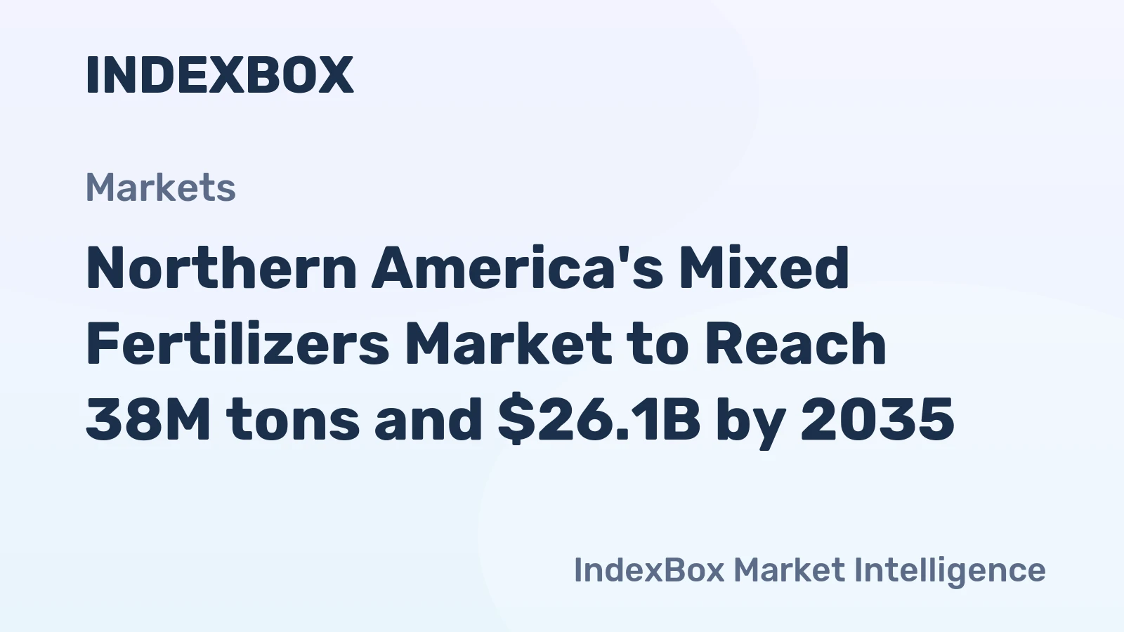 Northern America's Mixed Fertilizers Market to Reach 38M tons and $26.1B by 2035