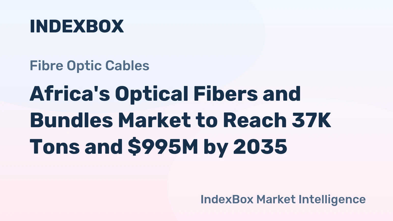 Africa's Optical Fibers and Bundles Market to Reach 37K Tons and $995M by 2035