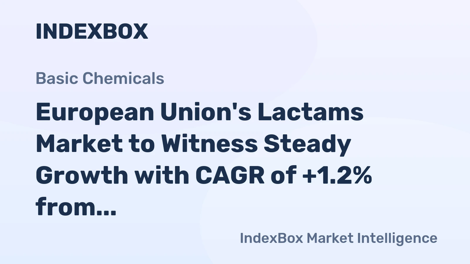 European Union's Lactams Market to Witness Steady Growth with CAGR of +1.2% from 2024-2035