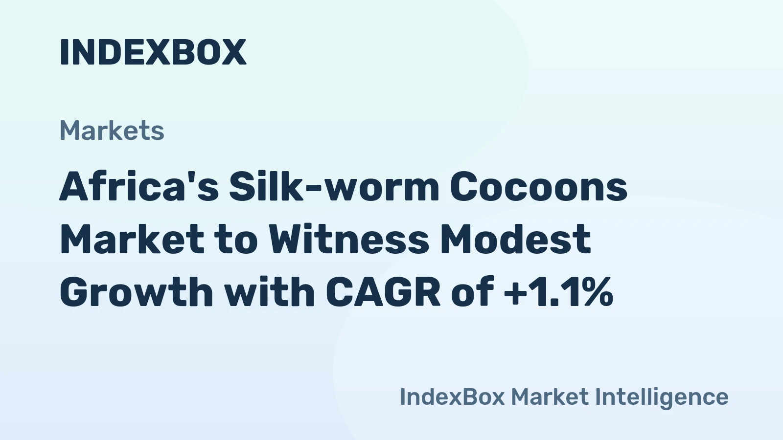 Africa's Silk-worm Cocoons Market to Witness Modest Growth with CAGR of +1.1%