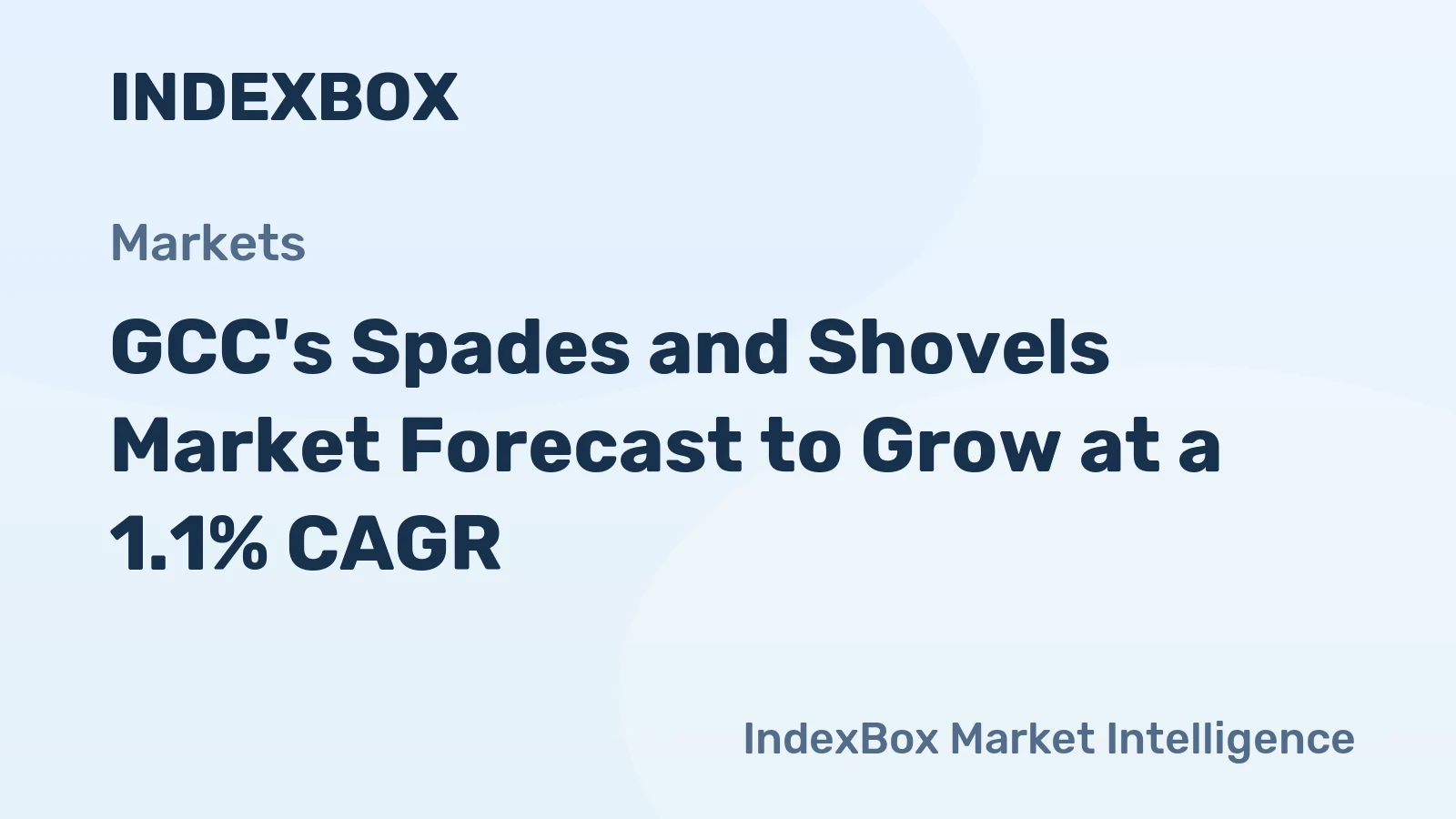 GCC's Spades and Shovels Market Forecast to Grow at a 1.1% CAGR