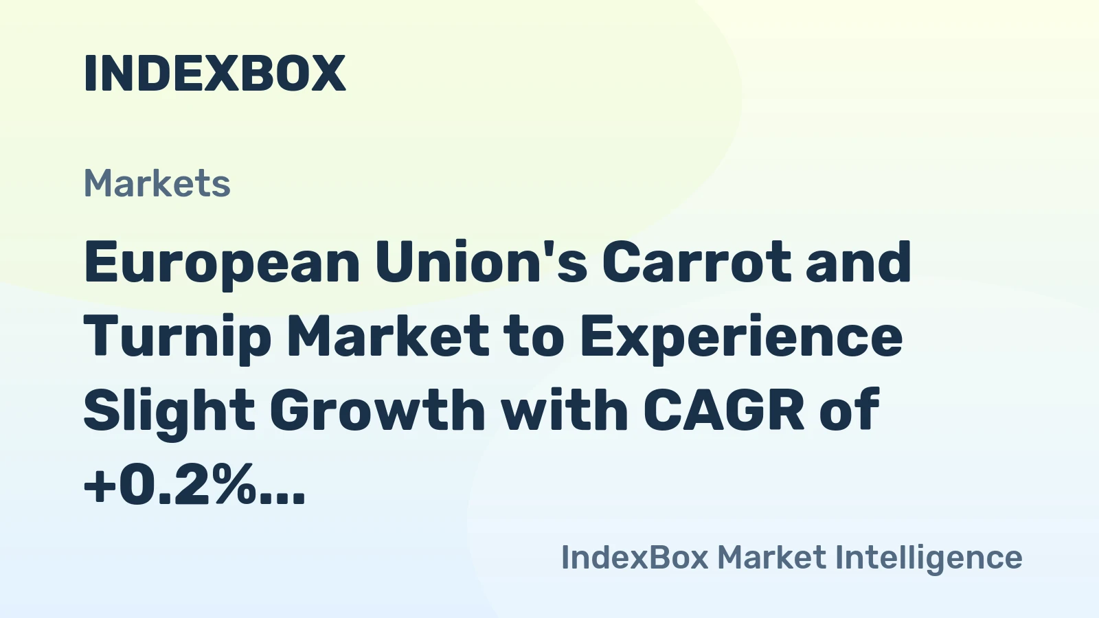 European Union's Carrot and Turnip Market to Experience Slight Growth with CAGR of +0.2% Over Next Decade