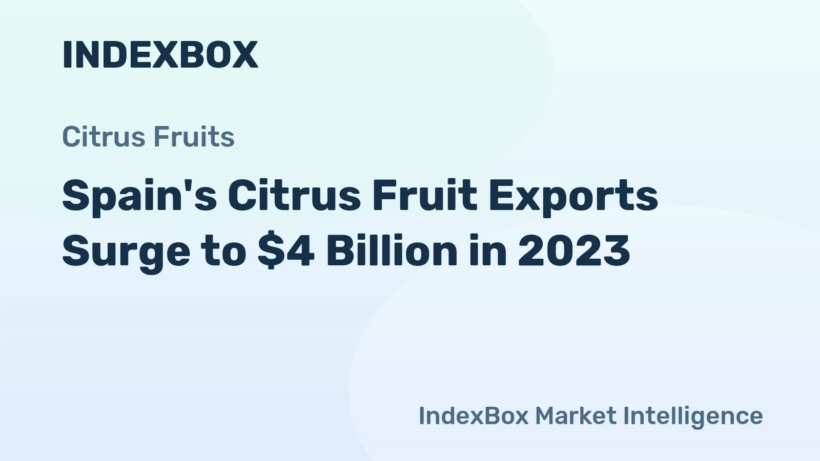 Spain's Citrus Fruit Exports Surge to $4 Billion in 2023