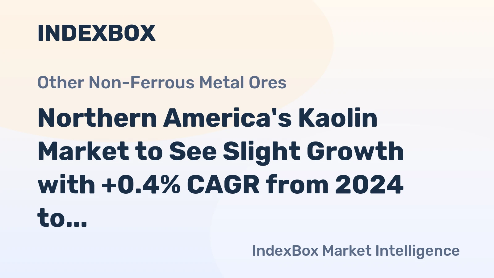 Northern America's Kaolin Market to See Slight Growth with +0.4% CAGR from 2024 to 2035