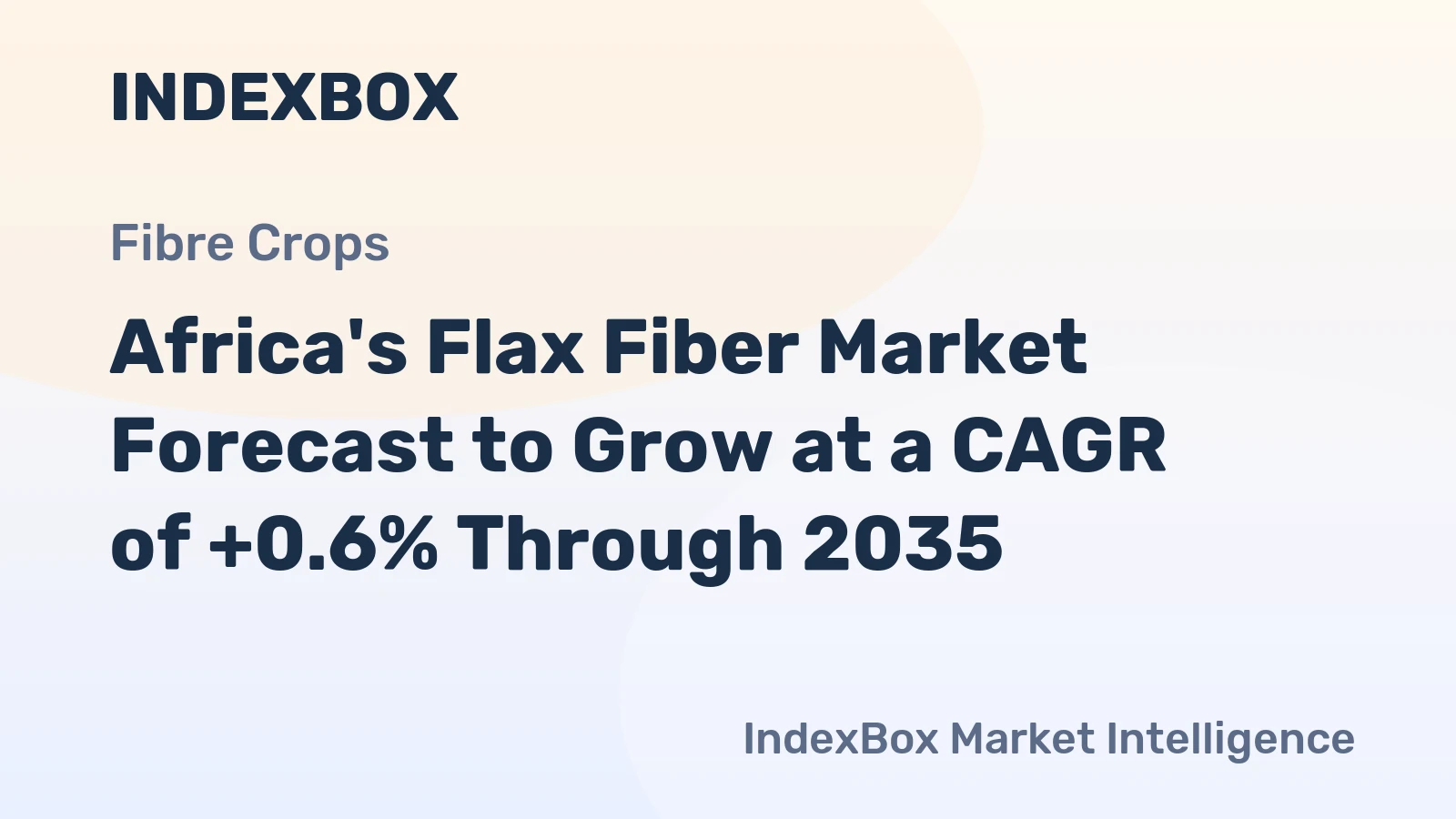 Africa's Flax Fiber Market Forecast to Grow at a CAGR of +0.6% Through 2035