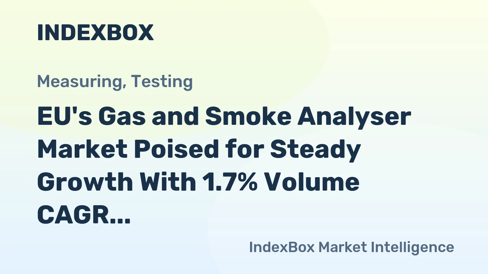 EU's Gas and Smoke Analyser Market Poised for Steady Growth With 1.7% Volume CAGR Through 2035