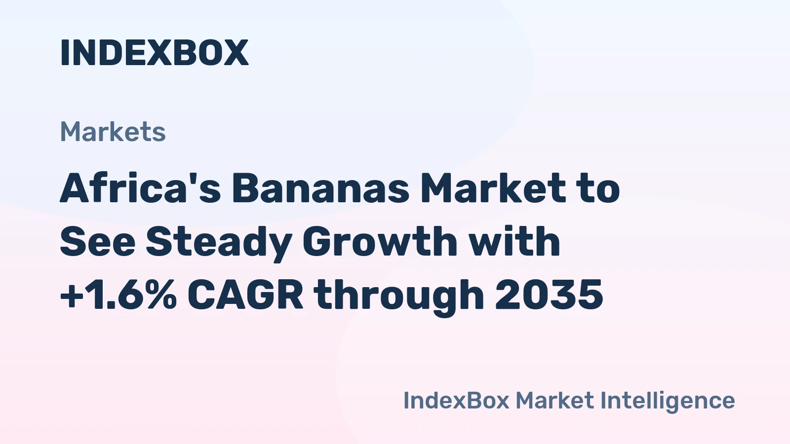 Africa's Bananas Market to See Steady Growth with +1.6% CAGR through 2035