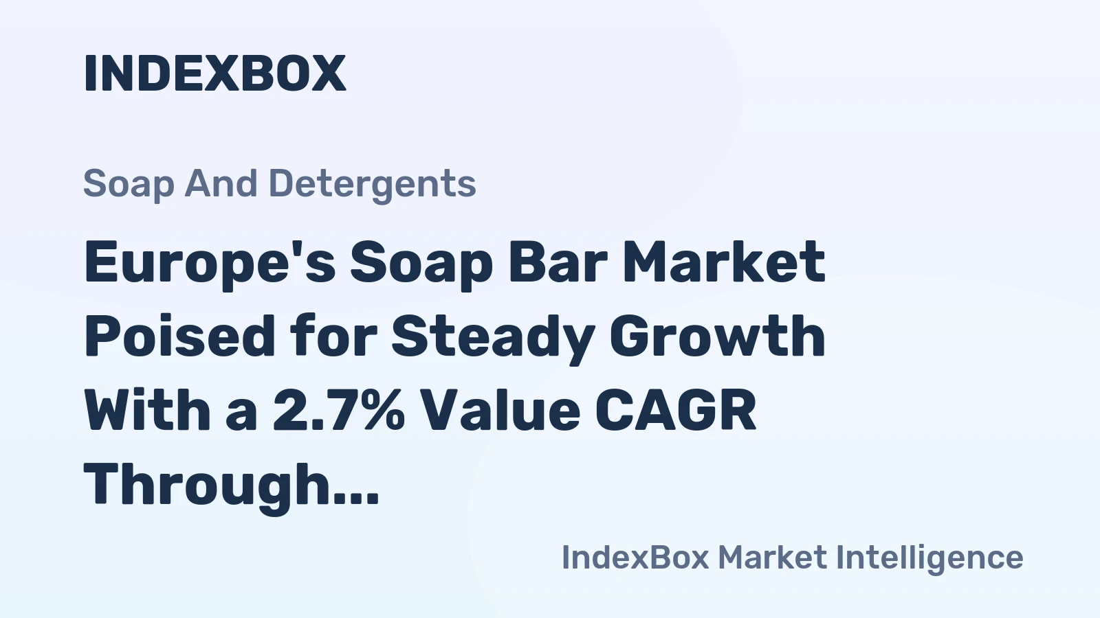 Europe's Soap Bar Market Poised for Steady Growth With a 2.7% Value CAGR Through 2035