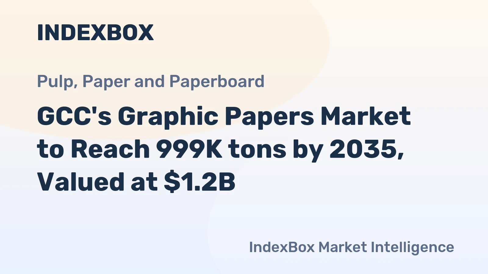 GCC's Graphic Papers Market to Reach 999K tons by 2035, Valued at $1.2B
