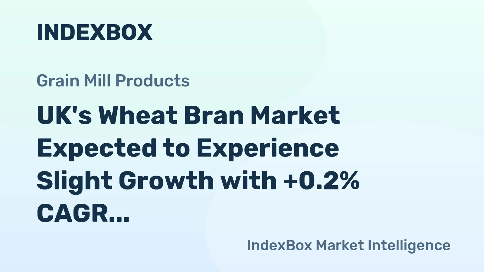 UK's Wheat Bran Market Expected to Experience Slight Growth with +0.2% CAGR Over Next Decade