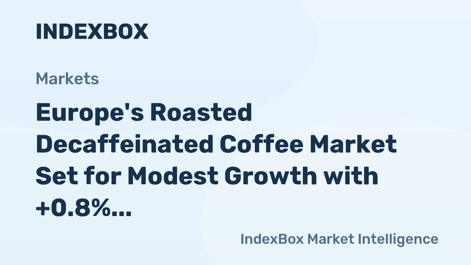 Europe's Roasted Decaffeinated Coffee Market Set for Modest Growth with +0.8% Volume CAGR Through 2035