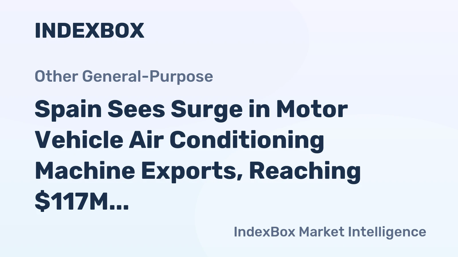 Spain Sees Surge in Motor Vehicle Air Conditioning Machine Exports, Reaching $117M in 2023
