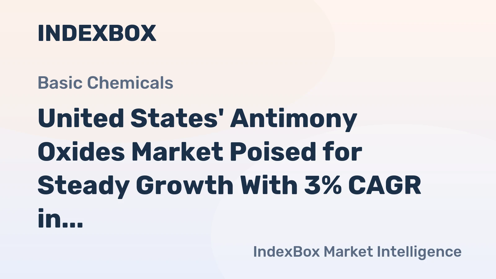 United States' Antimony Oxides Market Poised for Steady Growth With 3% CAGR in Value Through 2035