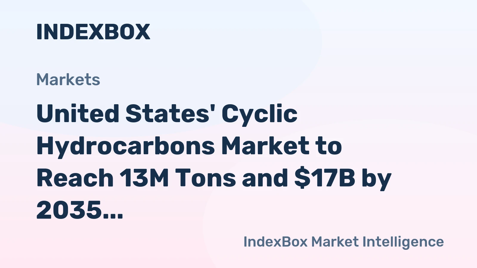 United States' Cyclic Hydrocarbons Market to Reach 13M Tons and $17B by 2035