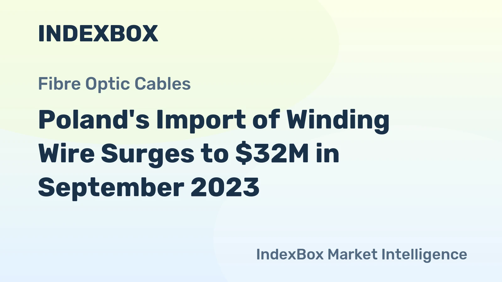Poland's Import of Winding Wire Surges to $32M in September 2023