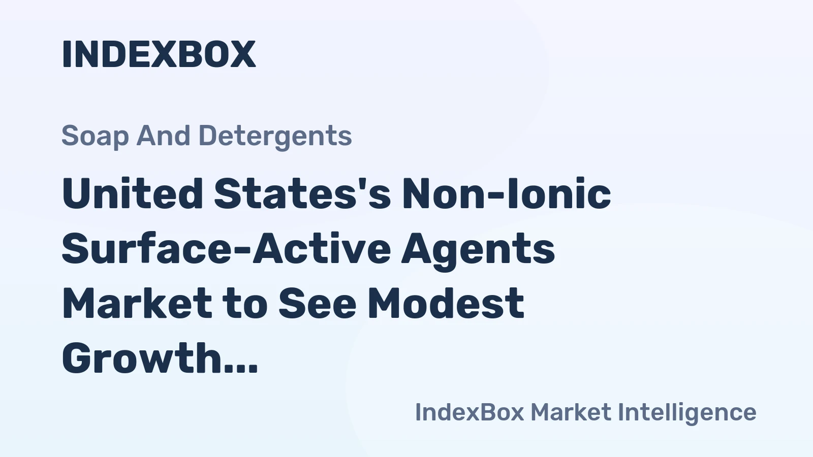 United States's Non-Ionic Surface-Active Agents Market to See Modest Growth, Reaching 879K Tons and $3.5B by 2035