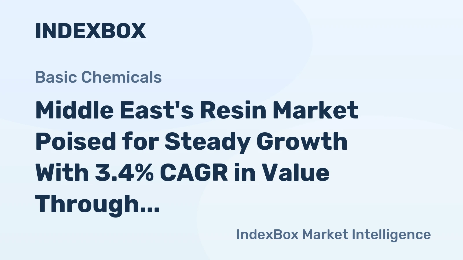 Middle East's Resin Market Poised for Steady Growth With 3.4% CAGR in Value Through 2035