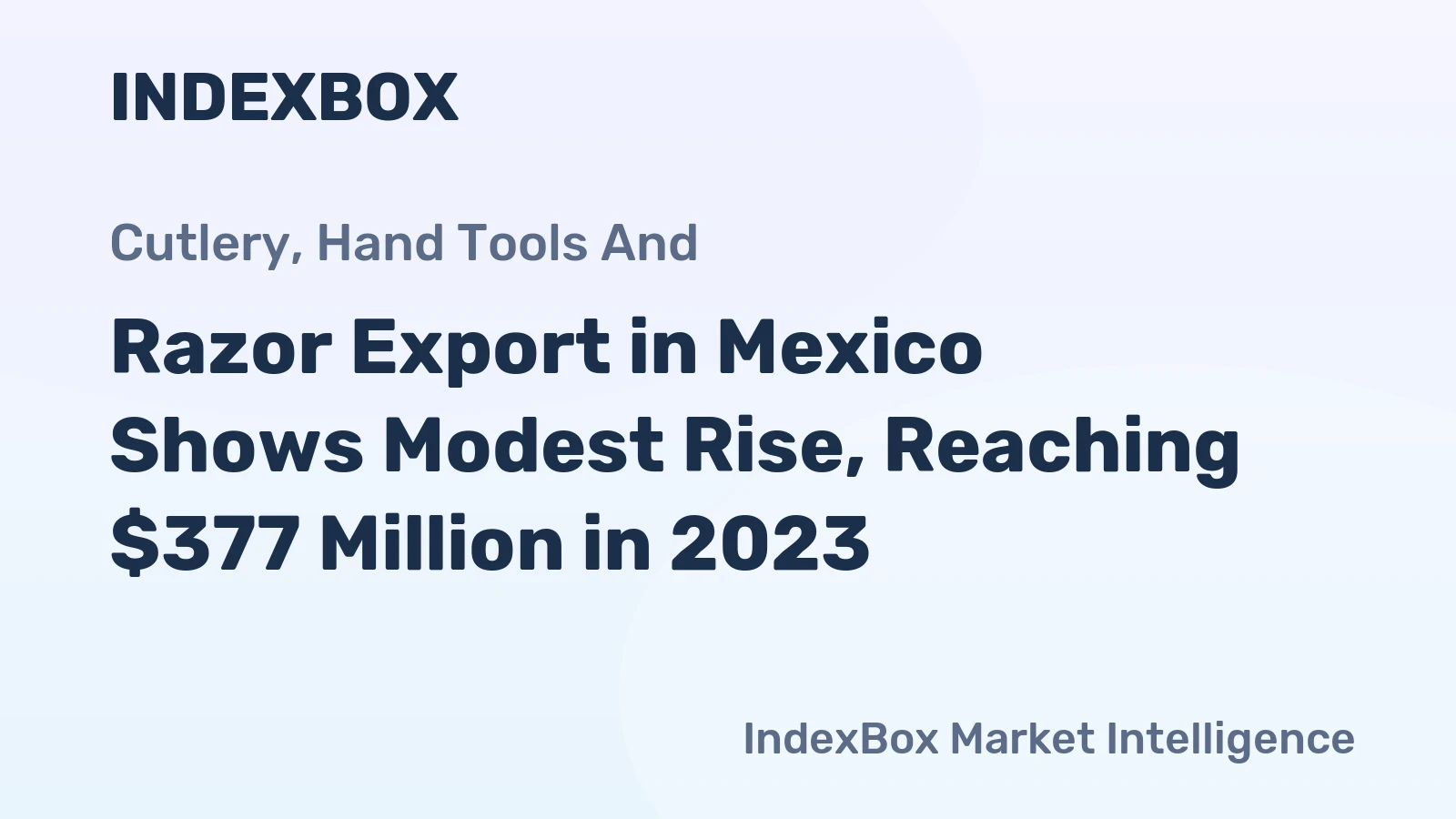 Razor Export in Mexico Shows Modest Rise, Reaching $377 Million in 2023