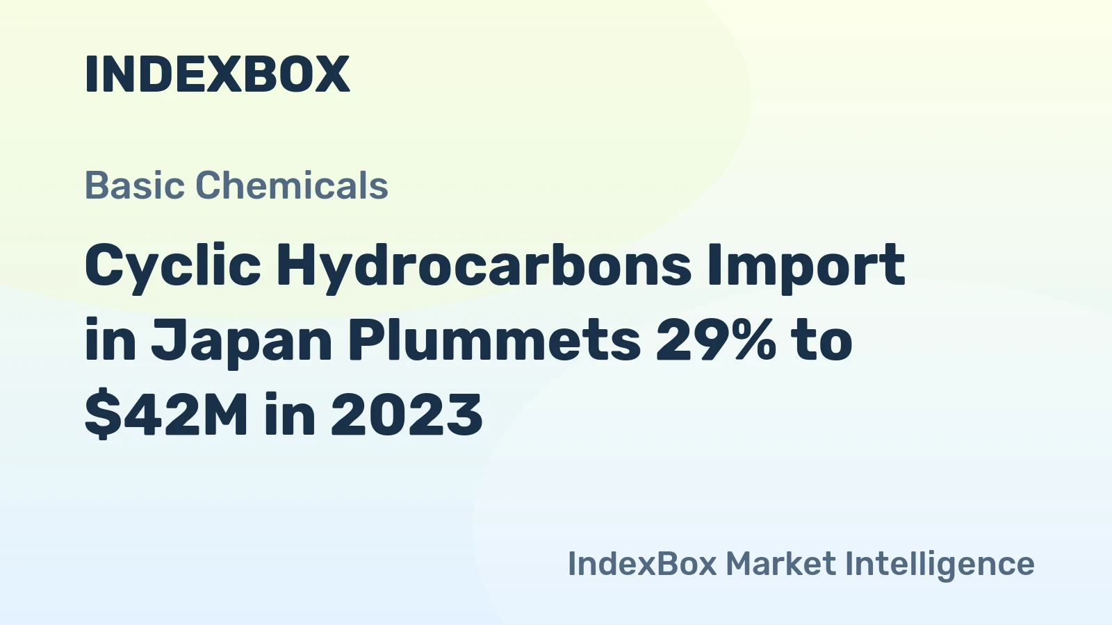 Cyclic Hydrocarbons Import in Japan Plummets 29% to $42M in 2023
