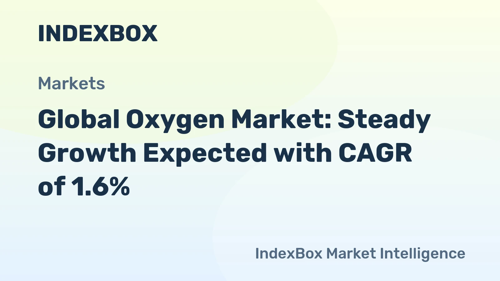 Global Oxygen Market: Steady Growth Expected with CAGR of 1.6%