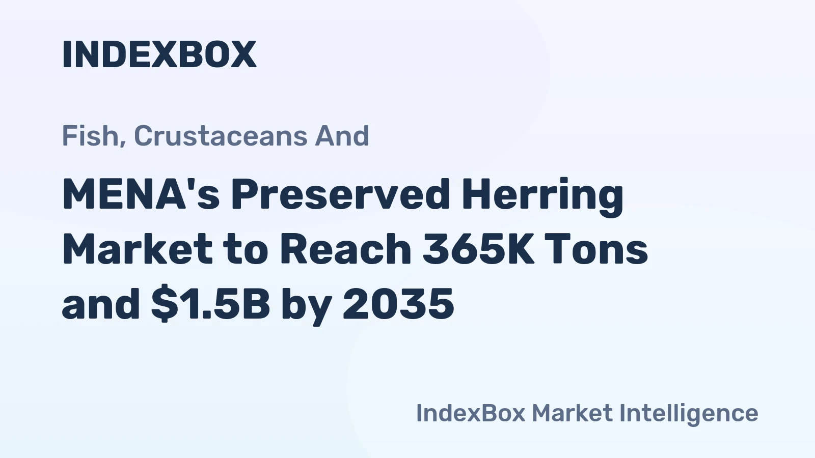 MENA's Preserved Herring Market to Reach 365K Tons and $1.5B by 2035