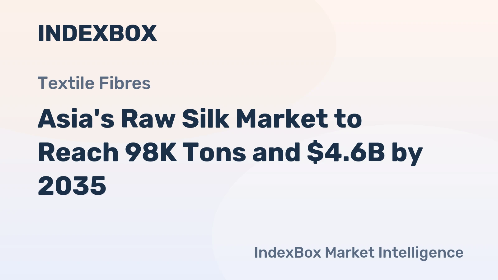 Asia's Raw Silk Market to Reach 98K Tons and $4.6B by 2035