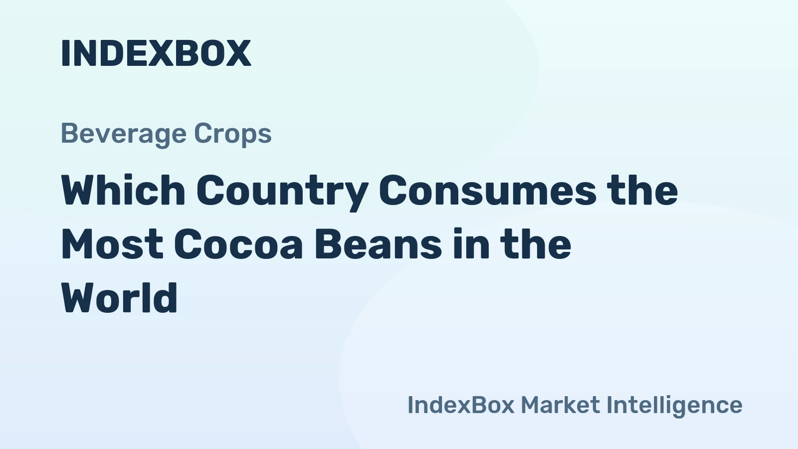 Which Country Consumes the Most Cocoa Beans in the World?