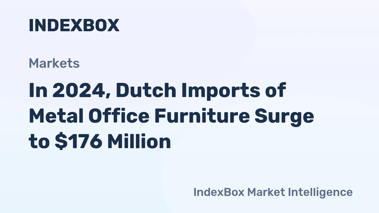 In 2024, Dutch Imports of Metal Office Furniture Surge to $176 Million