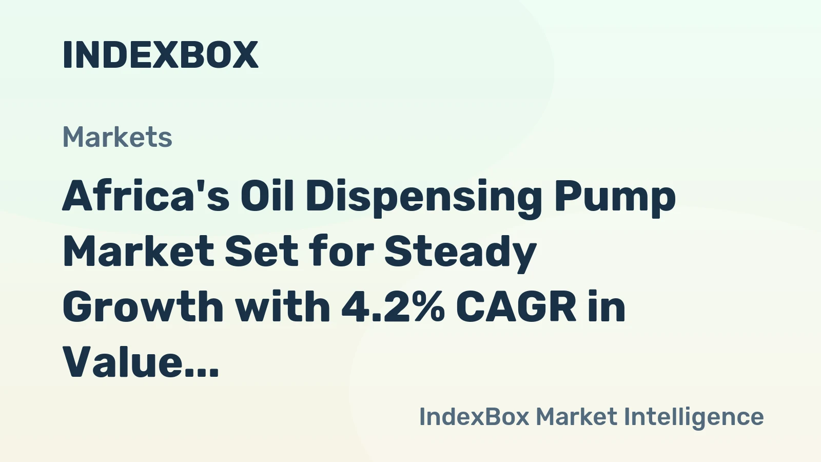 Africa's Oil Dispensing Pump Market Set for Steady Growth with 4.2% CAGR in Value Through 2035
