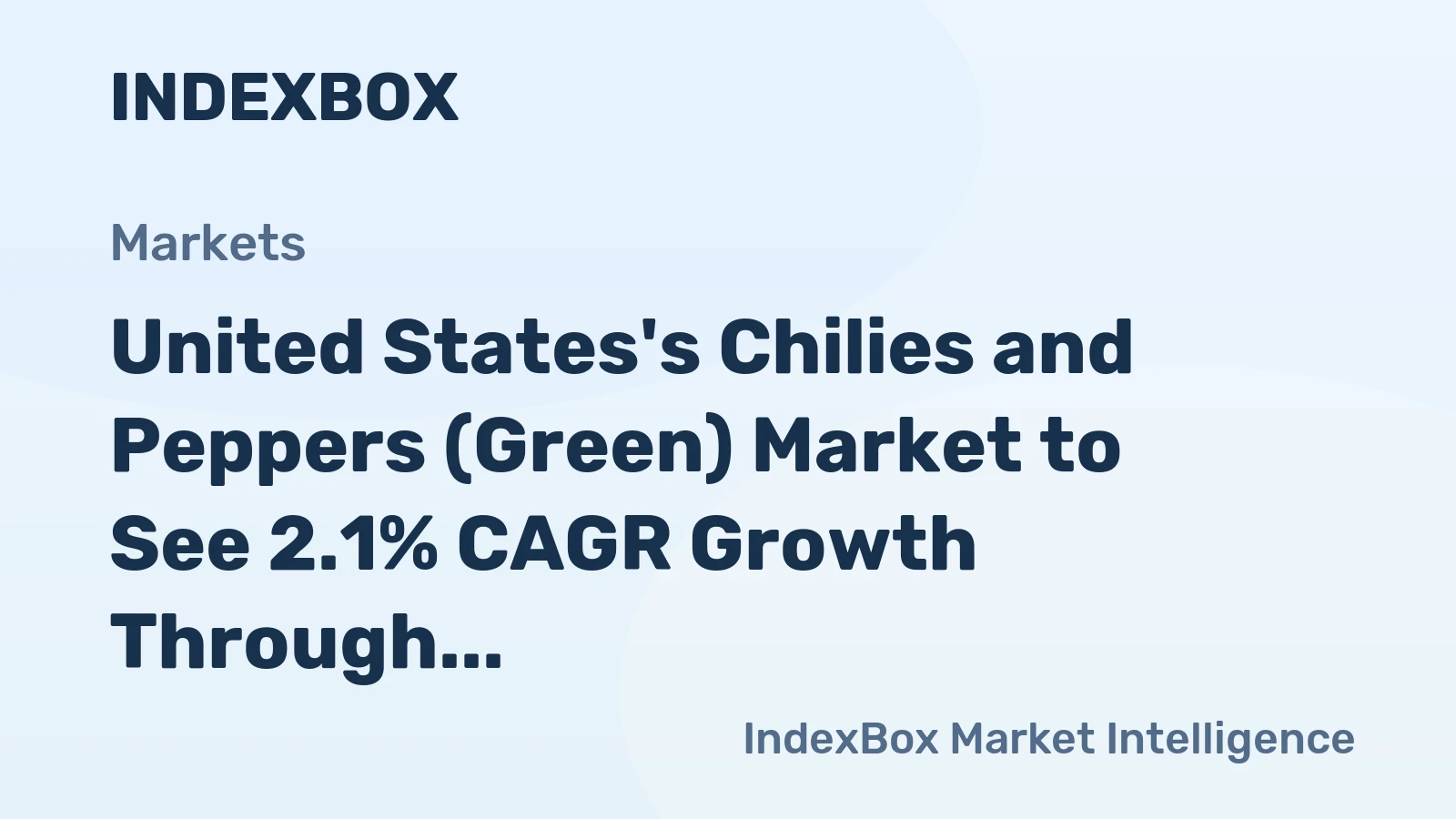 United States's Chilies and Peppers (Green) Market to See 2.1% CAGR Growth Through 2035