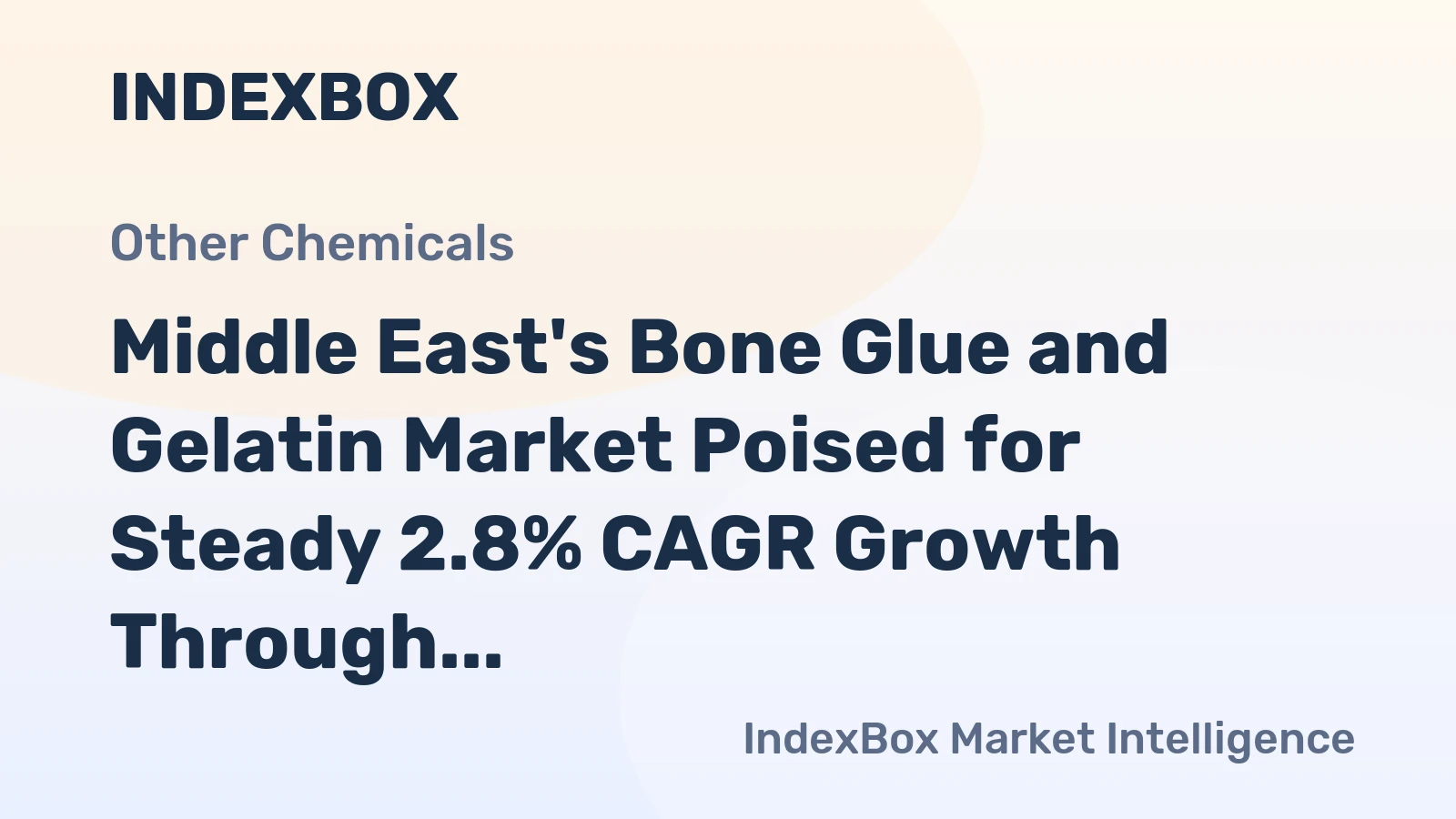 Middle East's Bone Glue and Gelatin Market Poised for Steady 2.8% CAGR Growth Through 2035