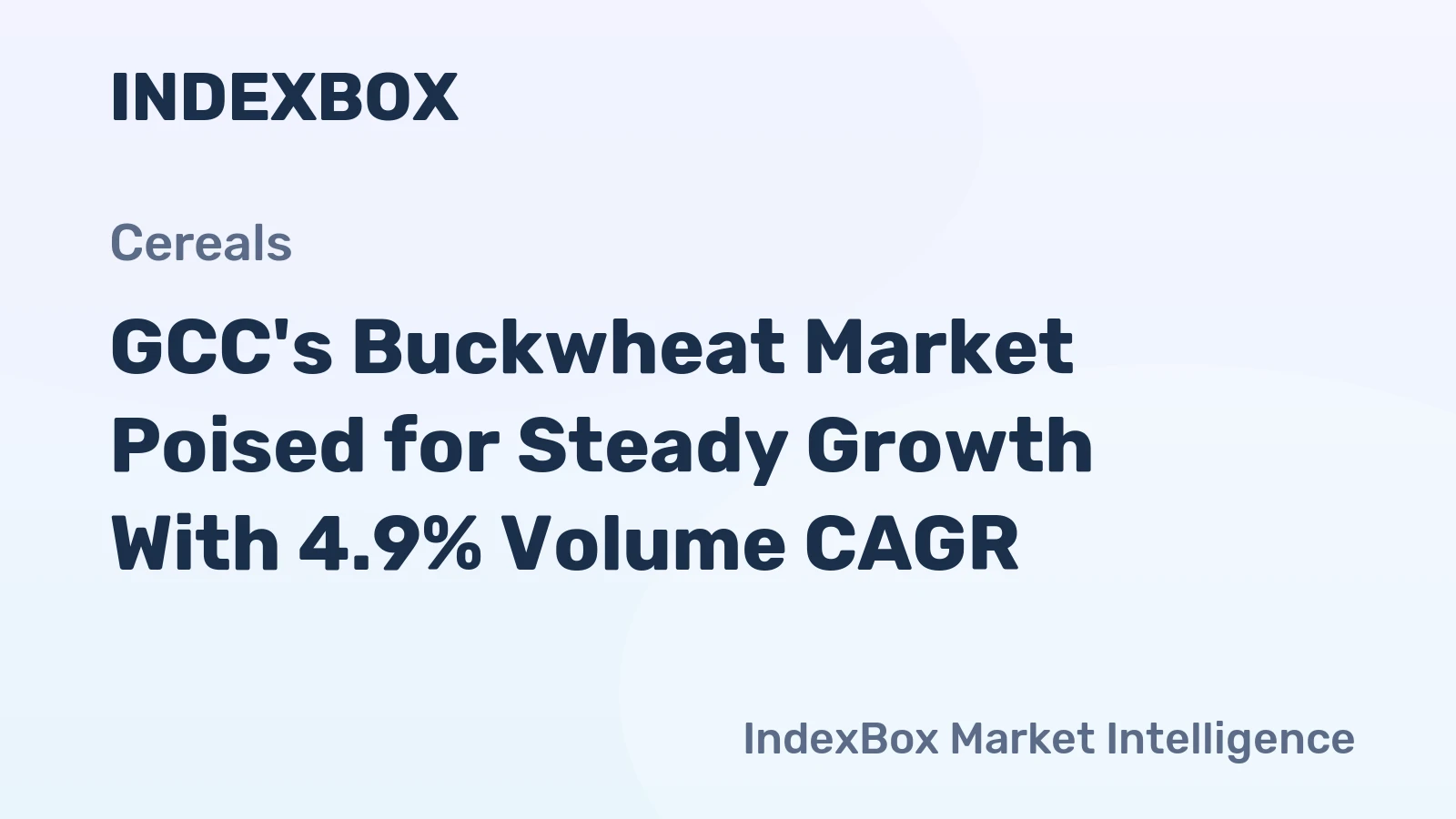 GCC's Buckwheat Market Poised for Steady Growth With 4.9% Volume CAGR