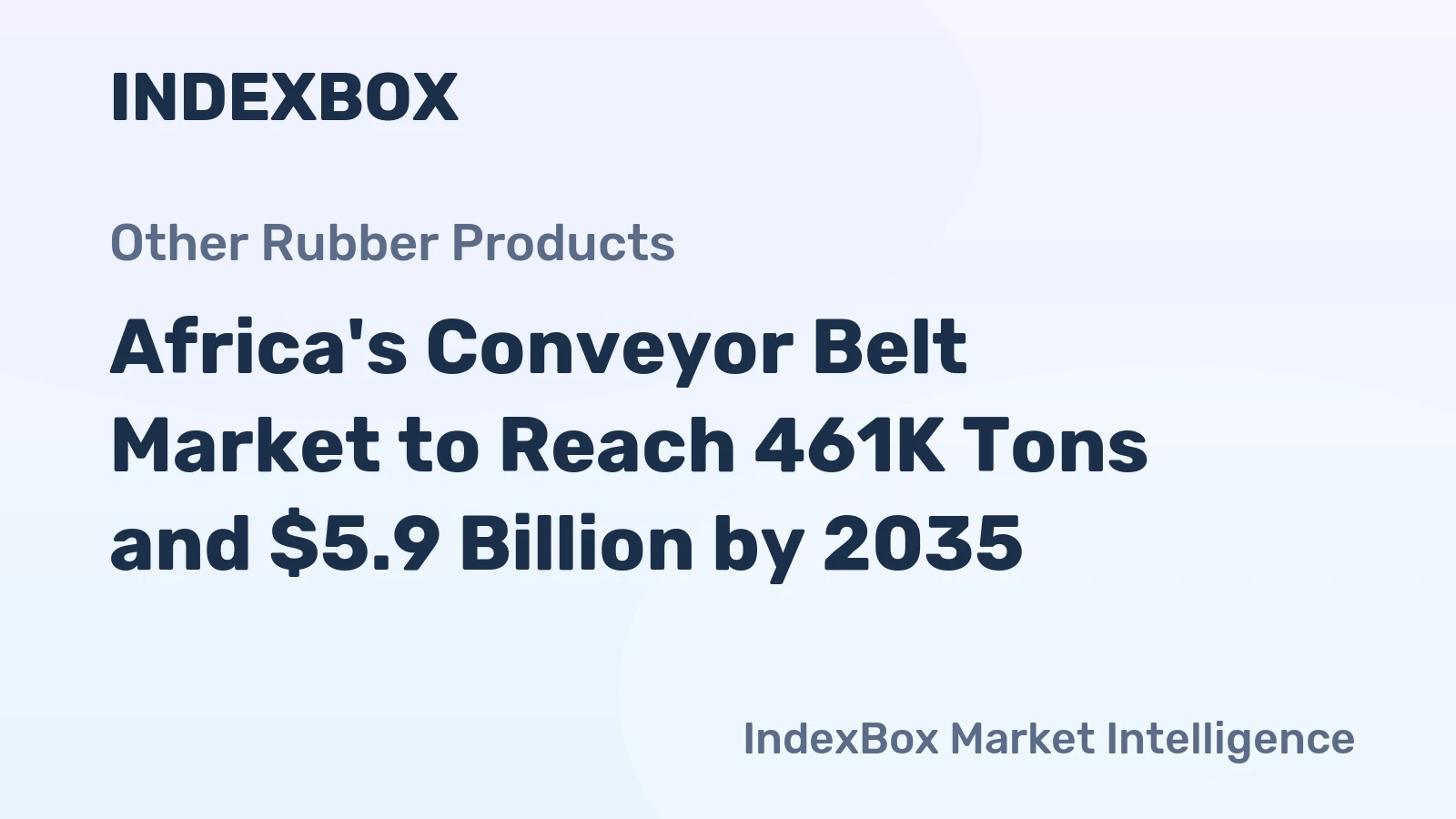 Africa's Conveyor Belt Market to Reach 461K Tons and $5.9 Billion by 2035