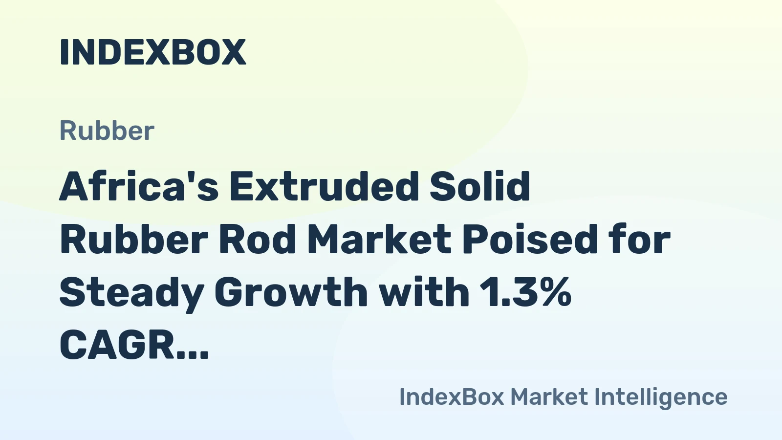 Africa's Extruded Solid Rubber Rod Market Poised for Steady Growth with 1.3% CAGR Through 2035