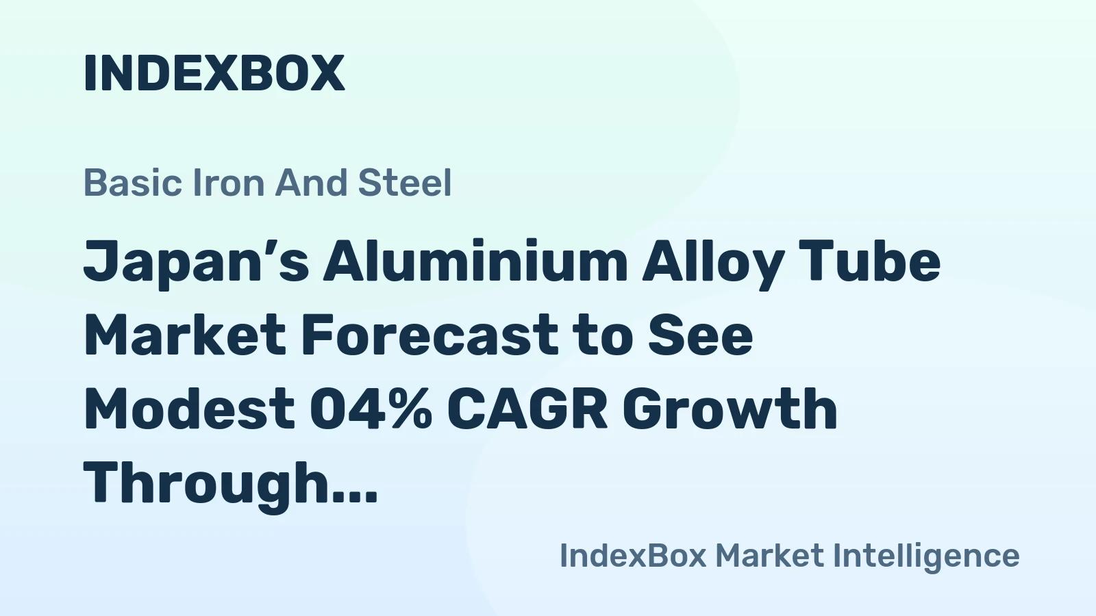 Japan’s Aluminium Alloy Tube Market Forecast to See Modest 04% CAGR Growth Through 2035