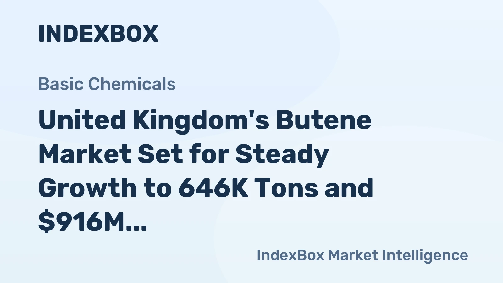 United Kingdom's Butene Market Set for Steady Growth to 646K Tons and $916M