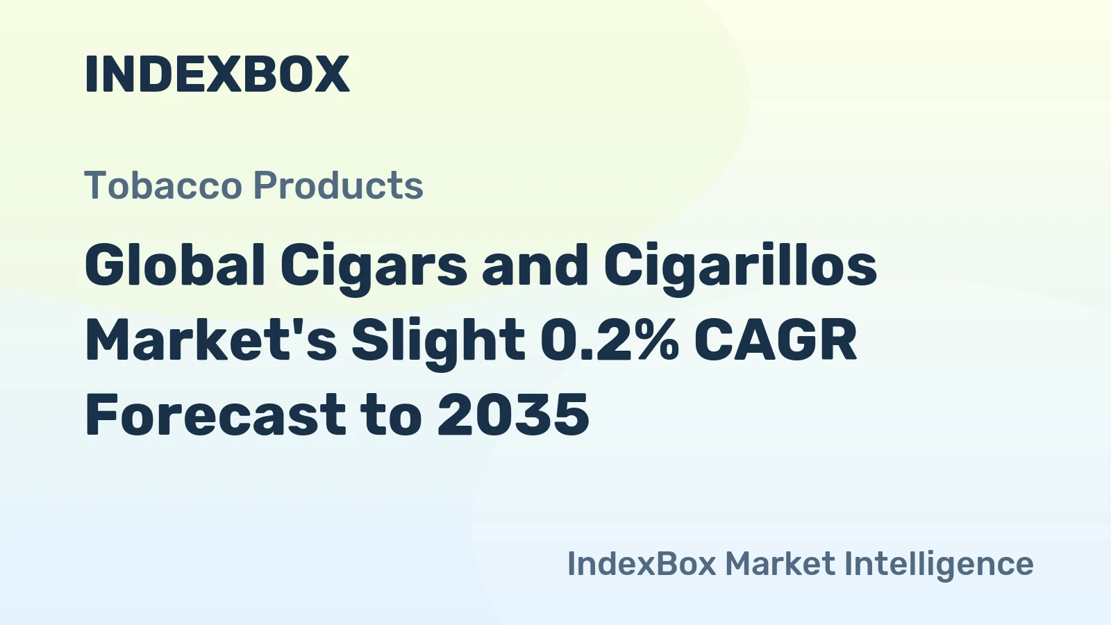 Global Cigars and Cigarillos Market's Slight 0.2% CAGR Forecast to 2035