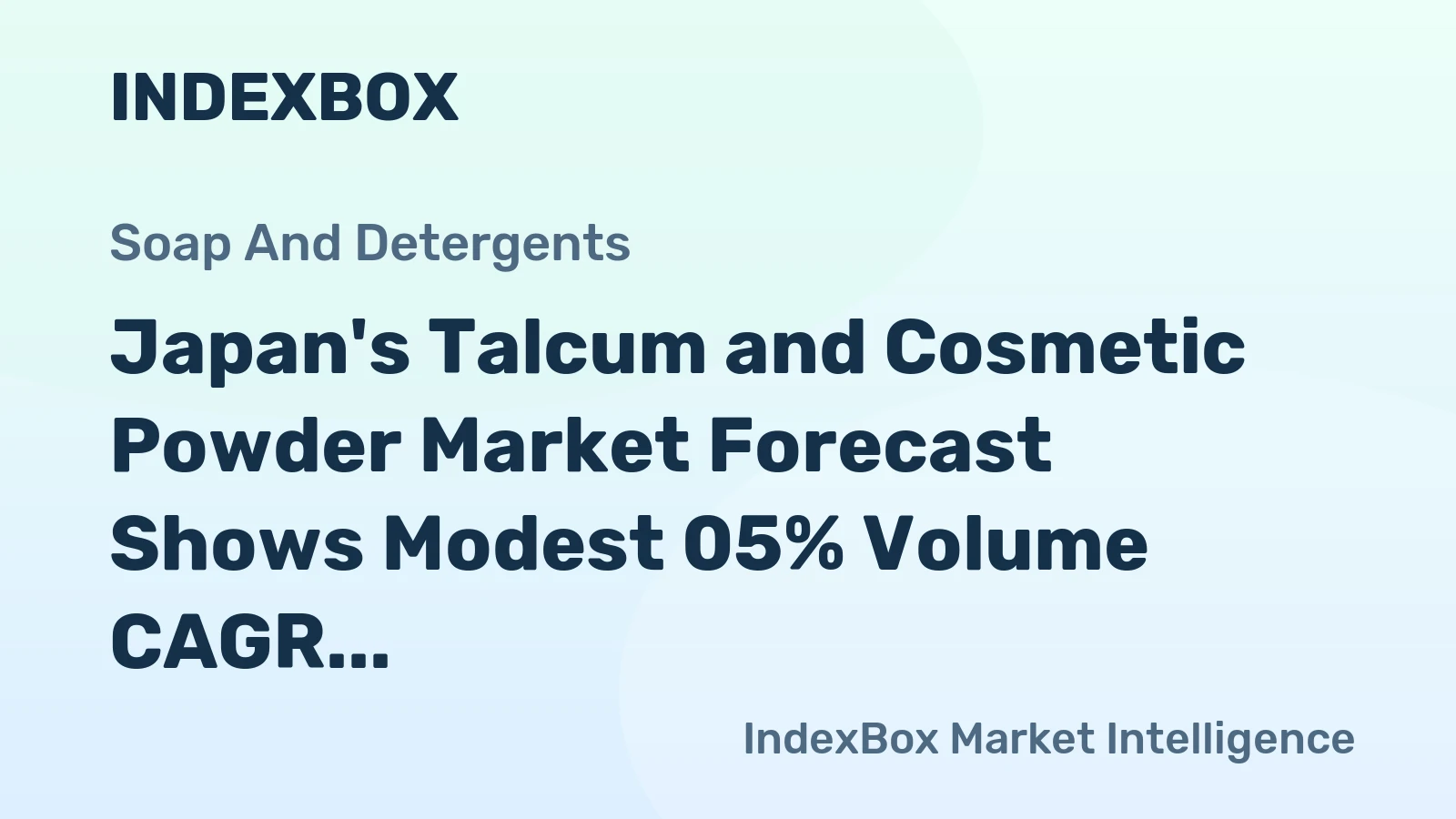 Japan's Talcum and Cosmetic Powder Market Forecast Shows Modest 05% Volume CAGR Through 2035